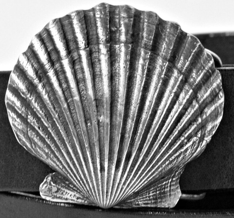 Bay Scallop Shell Buckle - Cellar Leather