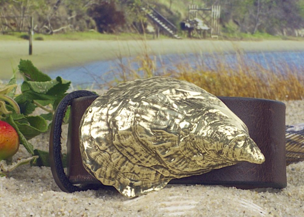 Duxbury Bay Oyster Shell Buckle - Cellar Leather